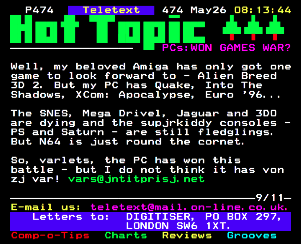 25/5/96 - The Digitiser Vault | Super Page 58 | The Digitiser Tribute Site